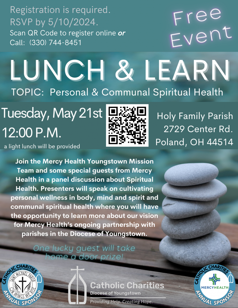 Lunch & Learn – Personal & Communal Spiritual Health | Catholic ...
